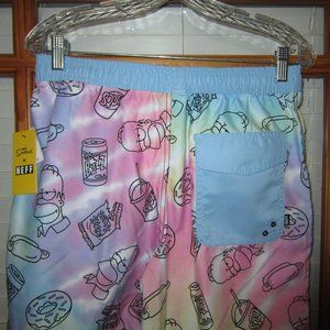 Neff | Shorts | Neff Homer Simpson Shorts Board Swim Trunks Mens Tie ...
